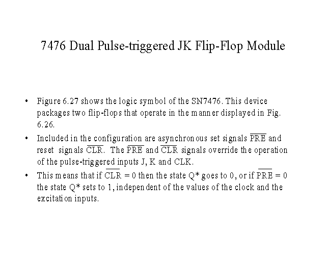 7476 Dual Pulse-triggered JK Flip-Flop Module